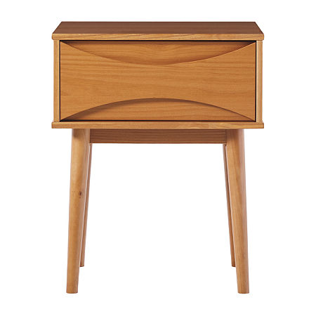 Click here for Mid Century 1-Drawer Nightstand  One Size  Brown prices