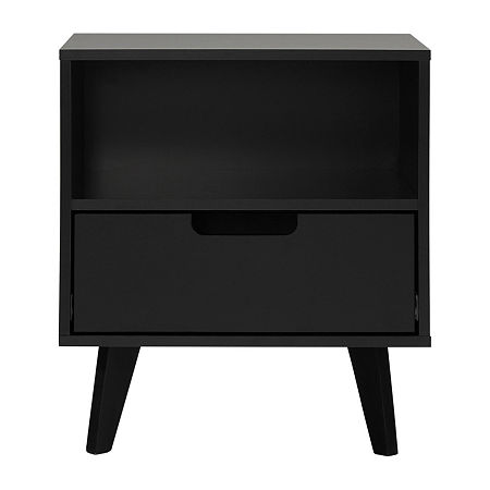Click here for Walker Edison 1-Drawer Nightstand  One Size  Black prices