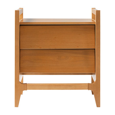 Click here for Walker Edison 2-Drawer Nightstand  One Size  Brown prices