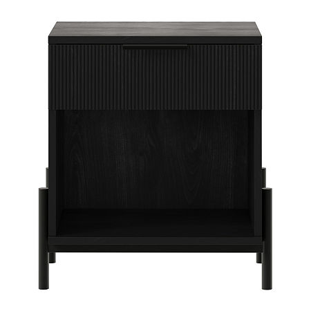 Click here for Walker Edison 1-Drawer Nightstand  One Size  Black prices