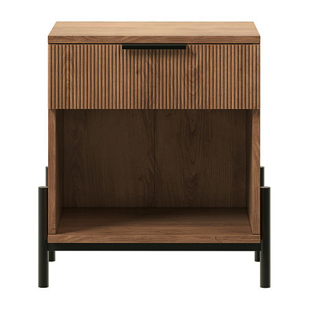 Click here for Walker Edison 1-Drawer Nightstand  One Size  Brown prices