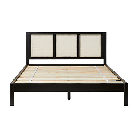 Click here for Rattan Wood Bedframe  One Size  Black prices
