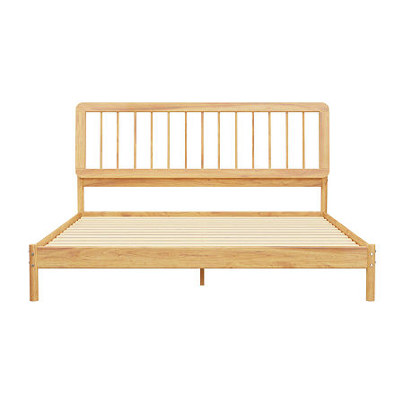 Click here for Modern Wood Spindle Bed  One Size  White prices