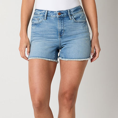 Click here for a.n.a Womens Mid Rise 3 1/2 Denim Short  12  Blue prices