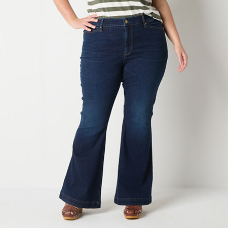 Click here for a.n.a Plus Womens High Rise Flare Leg Jean  30w  B... prices