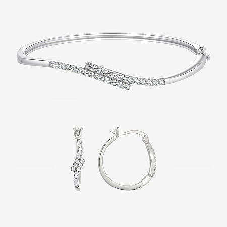Click here for Diamonart Womens Cubic Zirconia Sterling Silver 2-... prices