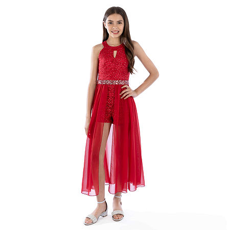 Click here for Speechless Big Kid Girls Embellished Sleeveless Pa... prices