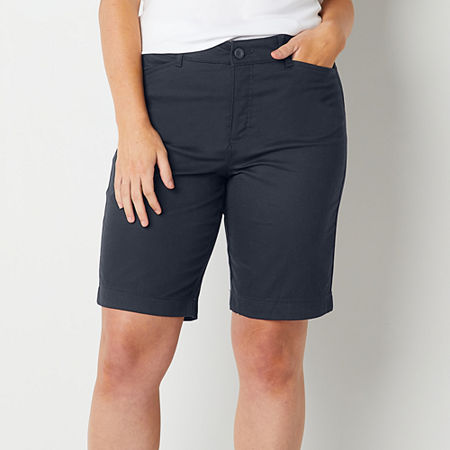 Click here for St. Johns Bay Womens 11 Mid Rise Bermuda Short  2... prices