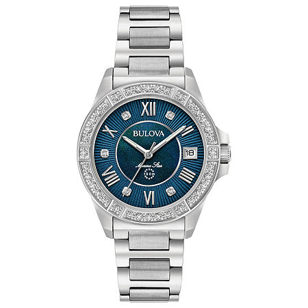 Click here for Bulova Womens Diamond Accent Marine Star Stainless... prices