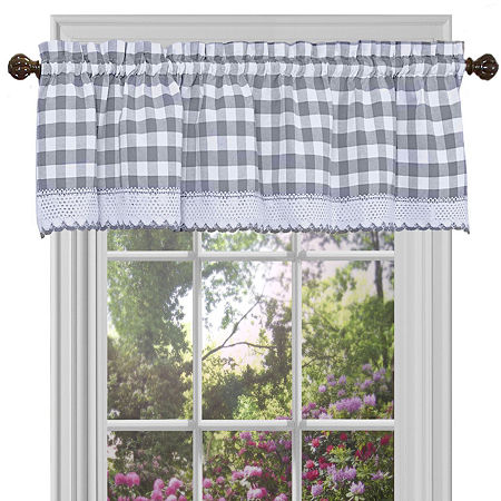 Click here for Achim Buffalo Check Window Valance  58 x 14 - Grey prices