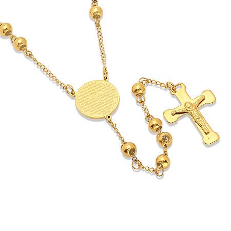 Click here for Steeltime LordS Prayer Medallion Mens Hypoallergen... prices