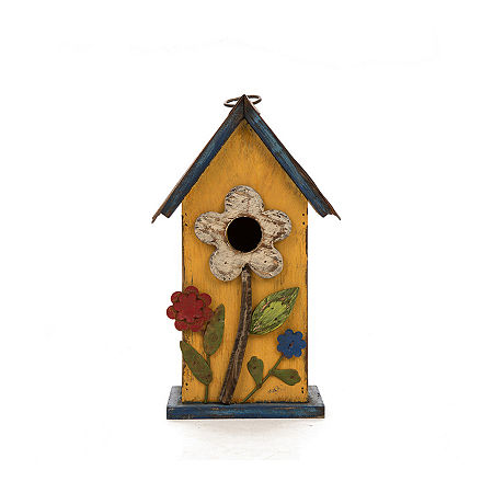 Click here for Glitzhome Bird House  One Size  Yellow prices