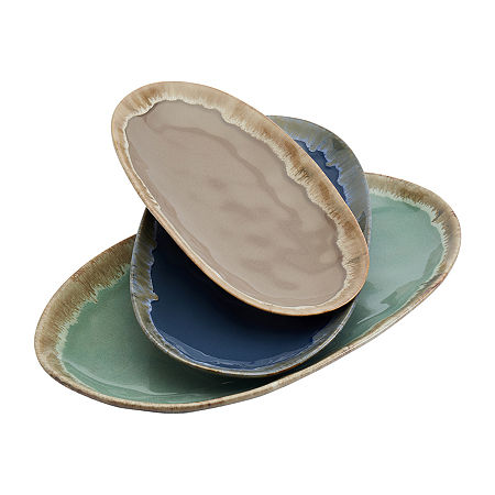 Click here for Gallery 3pc Tuscon Stoneware Serving Platter  One... prices