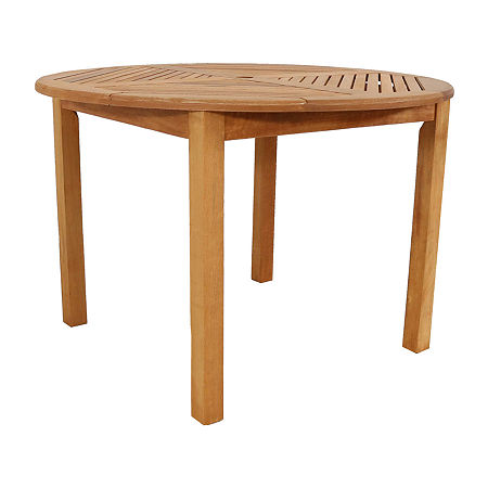 Click here for Meranti Wood Patio Dining Table  One Size  Brown prices