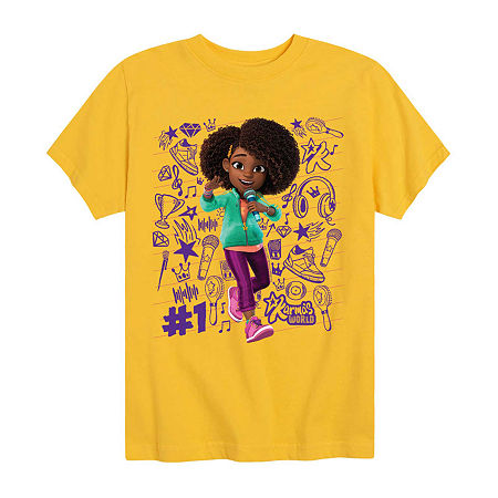 Click here for Big Kid Girls Round Neck Short Sleeve Classic Fit... prices
