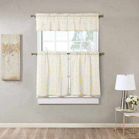 Click here for Stratford Park Greta 3-pc. Rod Pocket Window Tier... prices