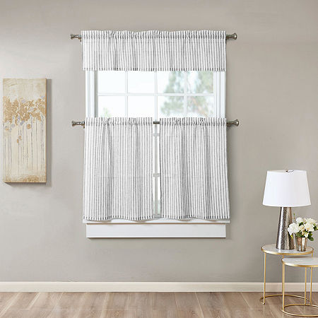 Click here for Stratford Park Greta 3-pc. Rod Pocket Window Tier... prices