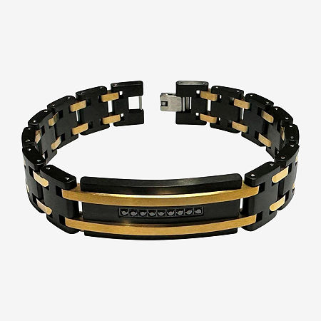 Click here for Mens Stainless Steel 8 1/2 Inch Link Bracelet  One... prices
