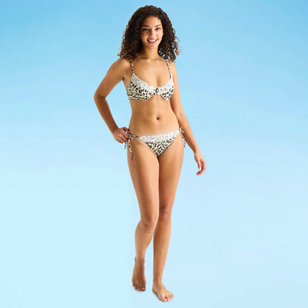 Click here for Arizona Womens Lined Side Tie Animal Print Leopard... prices