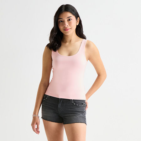 Click here for Arizona Womens Scoop Neck Sleeveless Tank Top  Lar... prices