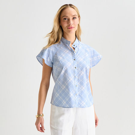 Click here for Liz Claiborne Womens Split Crew Neck Short Sleeve... prices