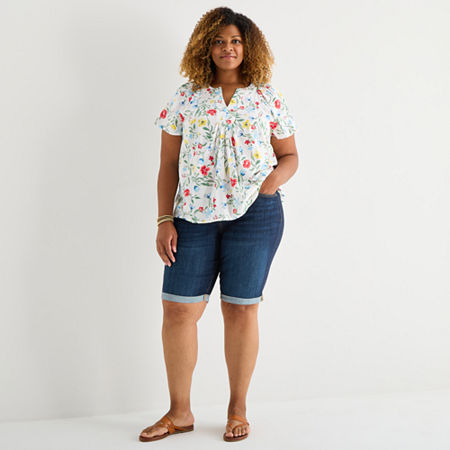 Click here for St. Johns Bay Womens 11 Plus Bermuda Short  18w  B... prices