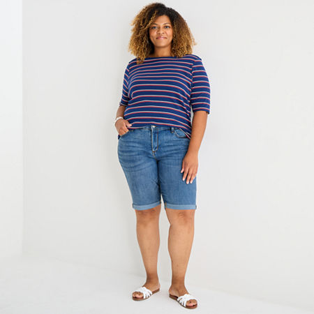 Click here for St. Johns Bay Womens 11 Plus Bermuda Short  20w  B... prices