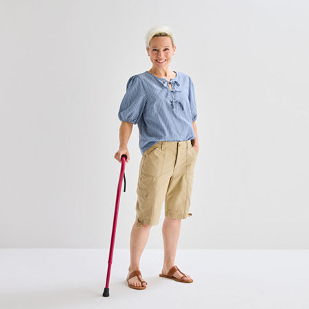 Click here for St. Johns Bay Womens 11 Mid Rise Adaptive Easy-on... prices