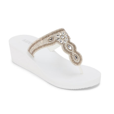 Click here for Mixit Womens Medallion Wedge Sandals  8  White prices