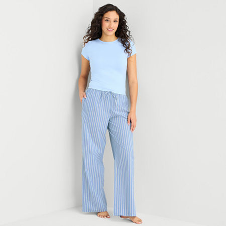 Click here for Arizona Womens Poplin Juniors Pajama Pants  X-larg... prices