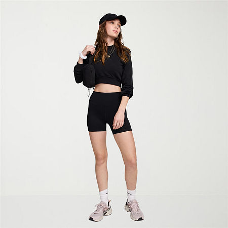 Nike Womens 5 High Rise Moisture Wicking Stretch Fabric Bike Short  X-small  Purple