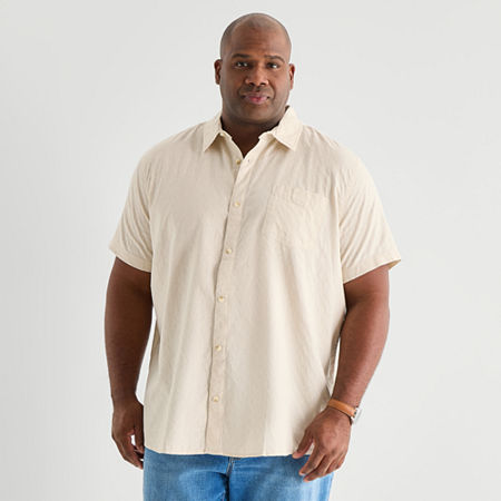 Click here for mutual weave Mens Short Sleeve Regular Fit Button-... prices