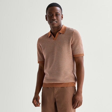 Click here for mutual weave Mens Short Sleeve Polo Sweater  X-lar... prices