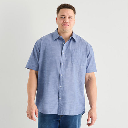 Click here for St. Johns Bay Slub Mens Short Sleeve Classic Fit B... prices
