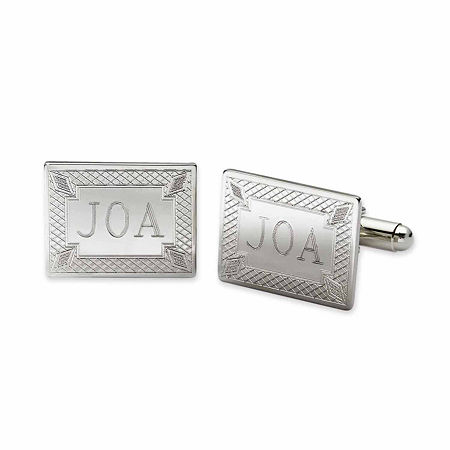 Click here for Retangle With Engraved Frame Cuff Links  One Size... prices