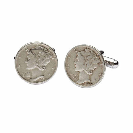 Click here for Mercury Dime Cuff Links  One Size  White prices