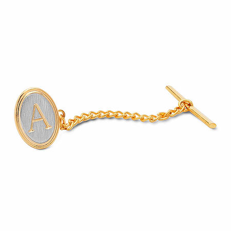 Click here for Engravable Two Tone Oval Tie Tack  One Size  Multi... prices