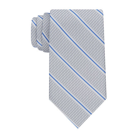 Click here for Stafford Striped Tie  One Size  Silver prices