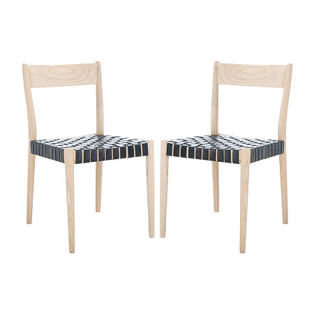 Click here for Eluned Dining Chair with Basket Woven Seat - Set o... prices