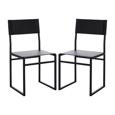 Click here for Layne Sleek Dining Chair - Set of 2  One Size  Bla... prices