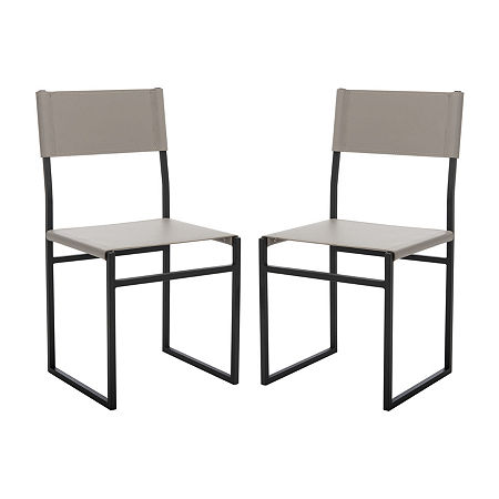 Click here for Layne Sleek Dining Chair - Set of 2  One Size  Gra... prices