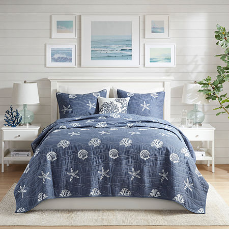 Click here for Harbor House Seaside 4-pc. Embroidered Quilt Set... prices