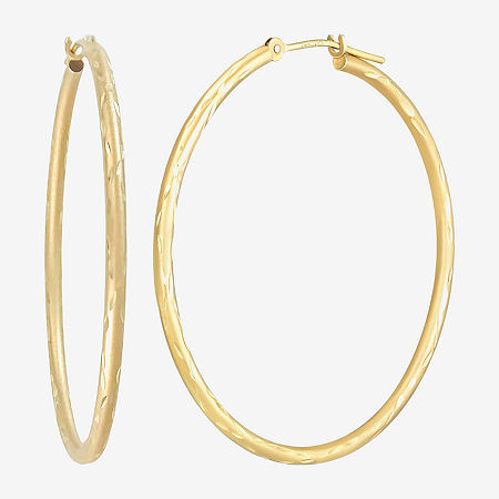 Click here for Womens 14K Gold 37mm Hoop Earrings  One Size prices