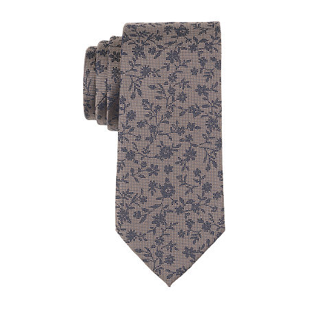 Click here for J. Ferrar Sheridan Floral Tie  One Size  Beige prices