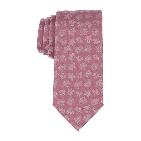 Click here for J. Ferrar Linero Floral Tie  One Size  Red prices