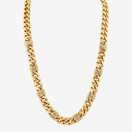 Click here for (F Si2) Mens 14K Gold Over Stainless Steel 24 Inch... prices