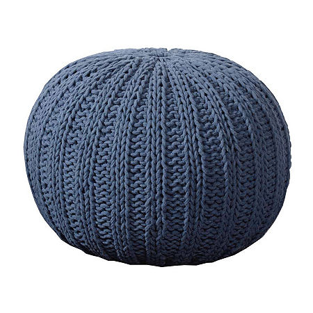 Click here for LR Home Montra 16 Handmade Cableknit Cotton Pouf... prices