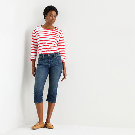Click here for St. Johns Bay Womens Tall Mid Rise Capri Jean  14... prices
