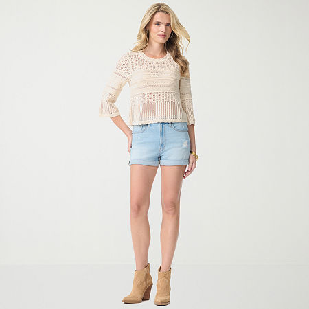 Click here for JS Jessica Simpson Womens High Rise Denim Short  8... prices