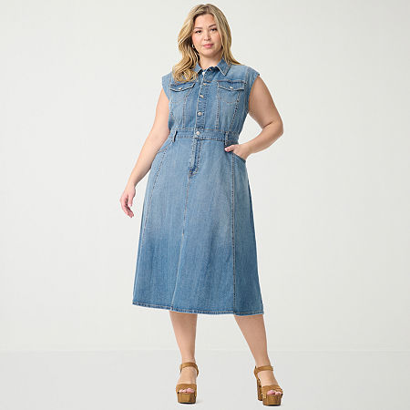 Click here for JS Jessica Simpson Womens Plus Sleeveless High-Low... prices